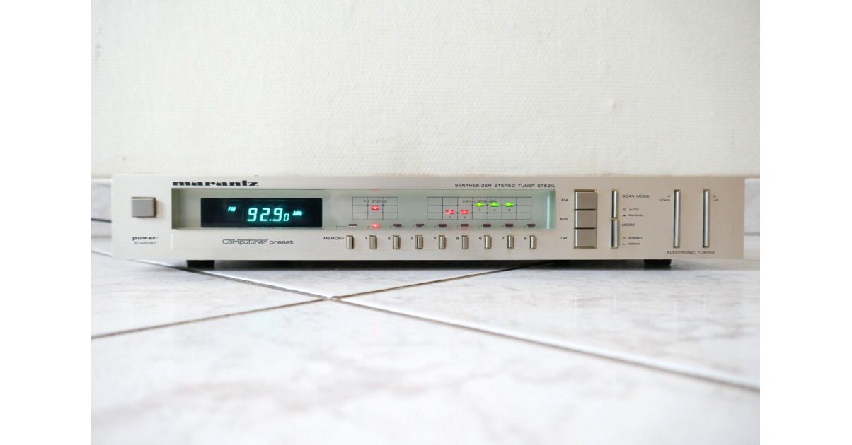 MARANTZ SYNTHESIZER STEREO TUNER ST521L / VINTAGE TUNER RADIO - HIFI / SON/TUNER / RADIO TUNER ...